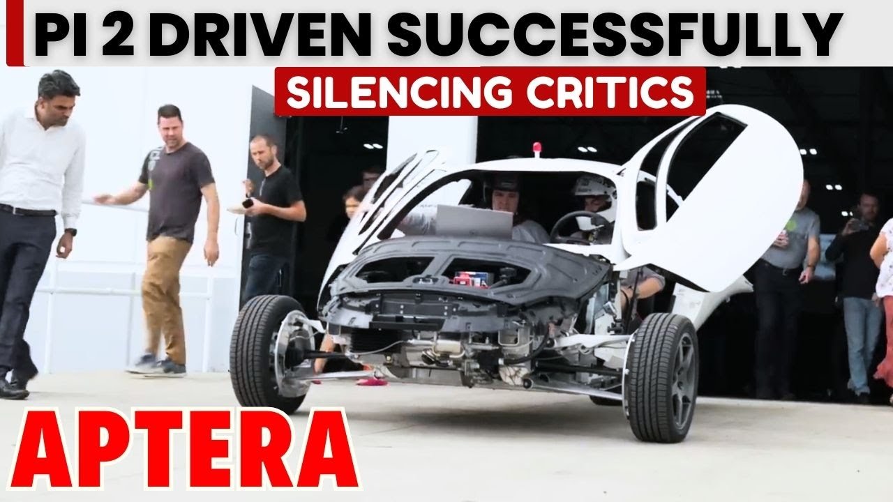 Aptera SUCCESFUL DRIVE OF Production-Intent Vehicle With OUTSTANDING ...