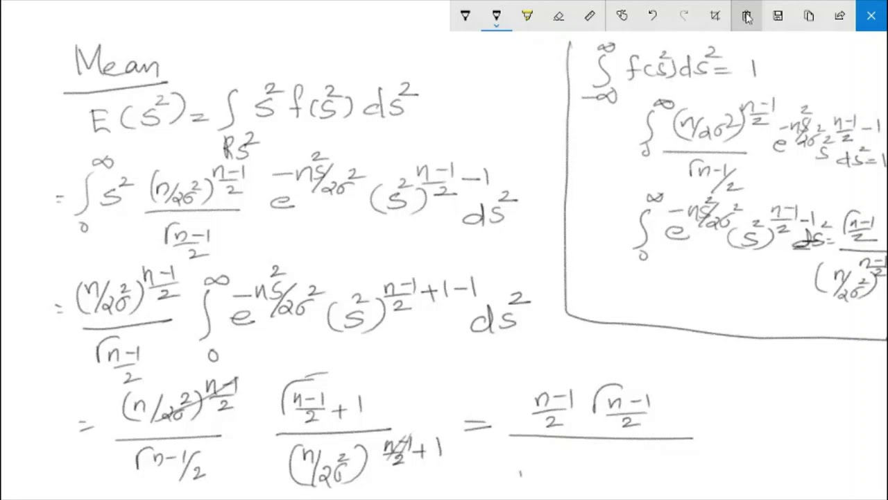 Distribution of Variance sample taken from Normal distribution ...