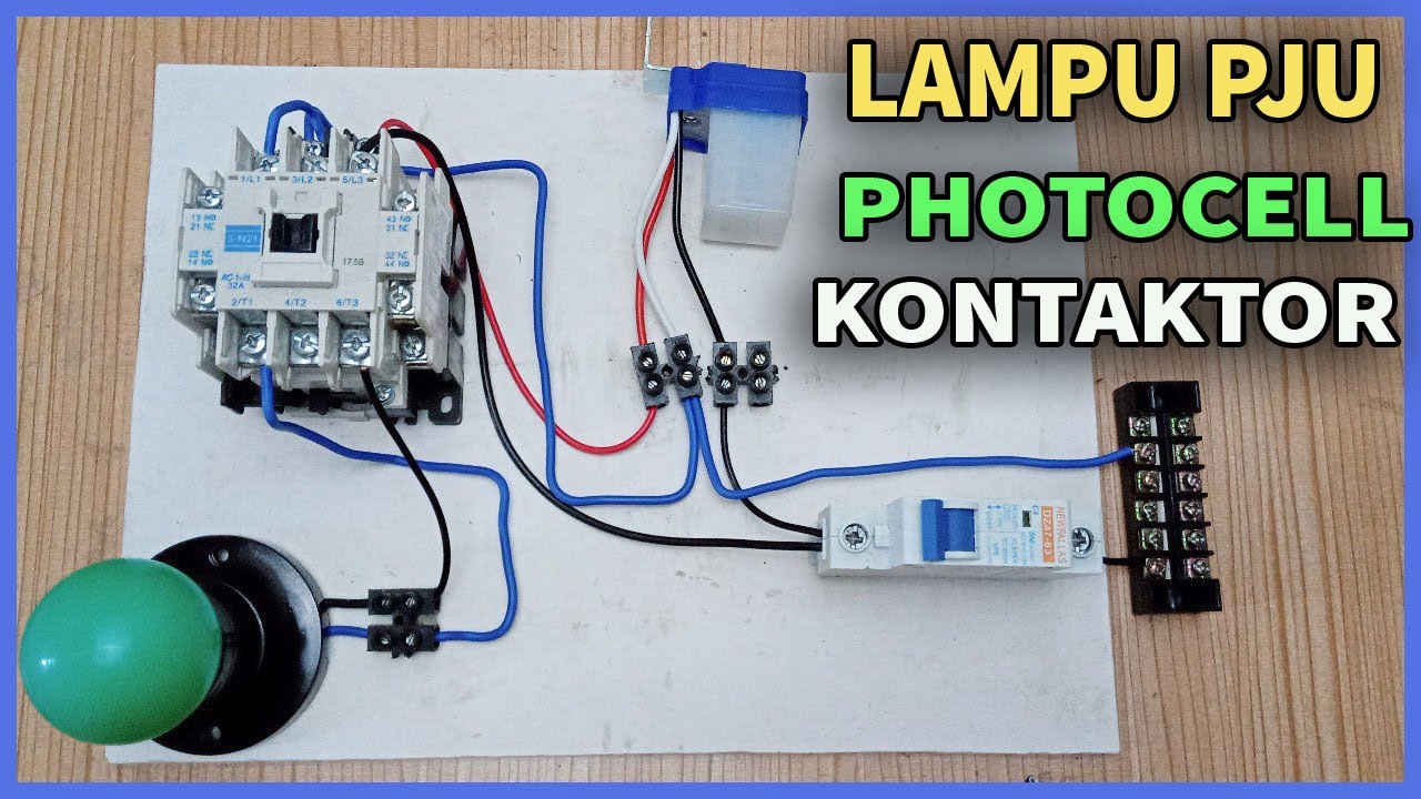 CARA MEMASANG PHOTOCELL/SENSOR CAHAYA UNTUK LAMPU PJU - YouTube