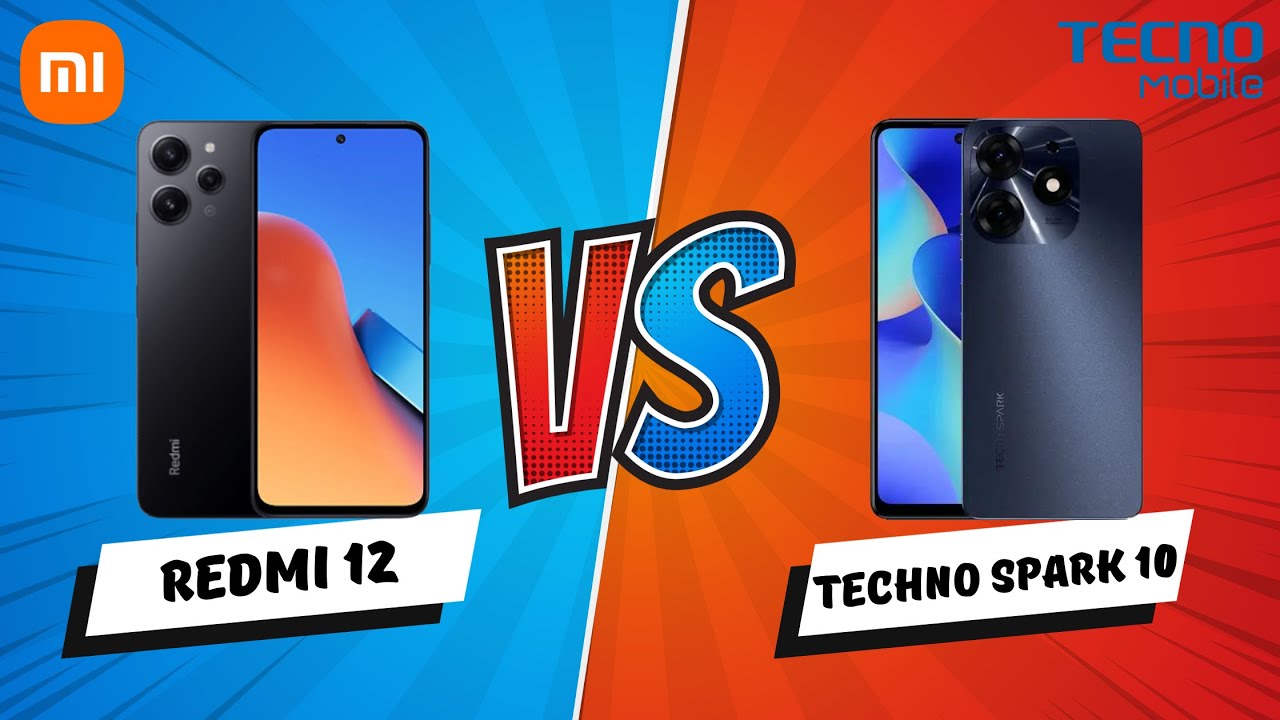 Xaiomi Redmi 12 VS Techno Spark 10 pro #redmi12 #technomobile # ...