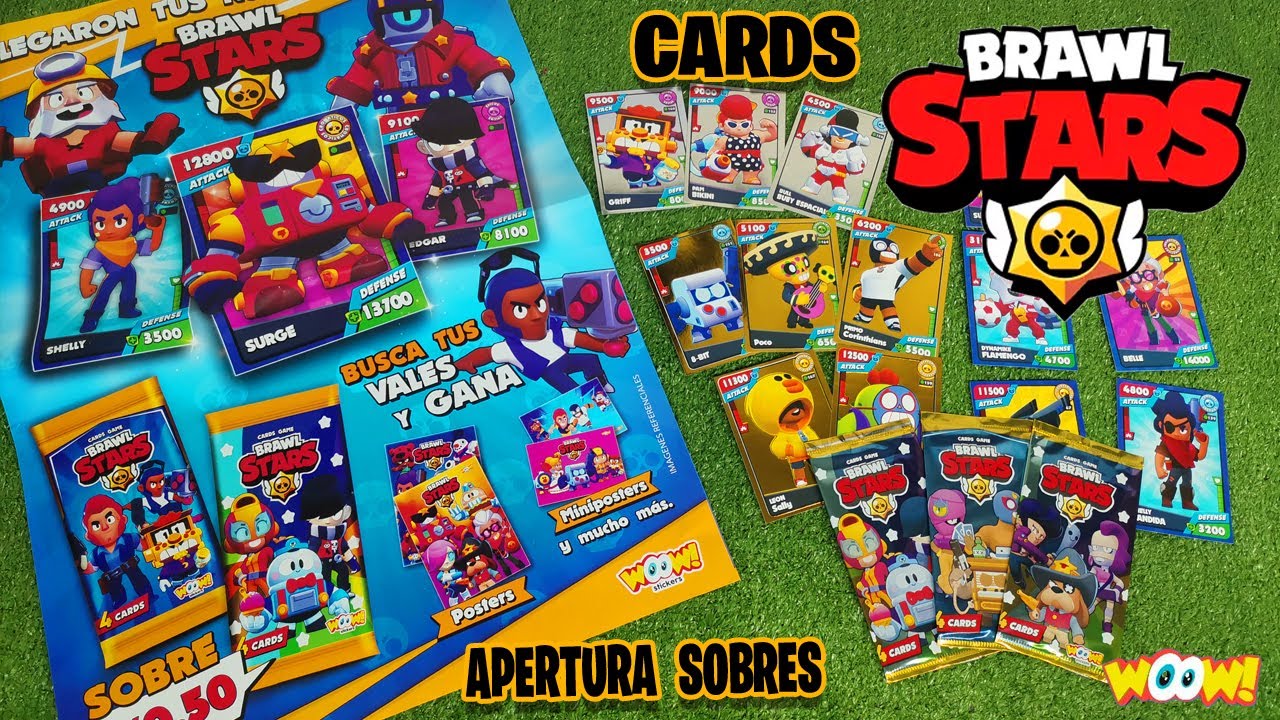 Cards Brawl Stars de Woow Stickers: Apertura Xtrema de sobres (Made in ...