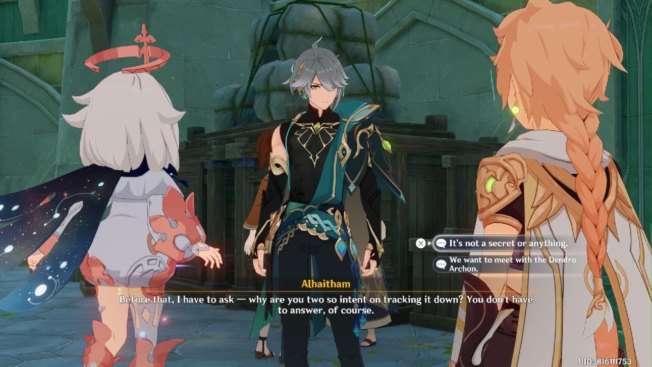 ALHAITHAM TALKS ABOUT DIVINE KNOWLEDGE CAPSULE Genshin Impact CUTSCENE ...