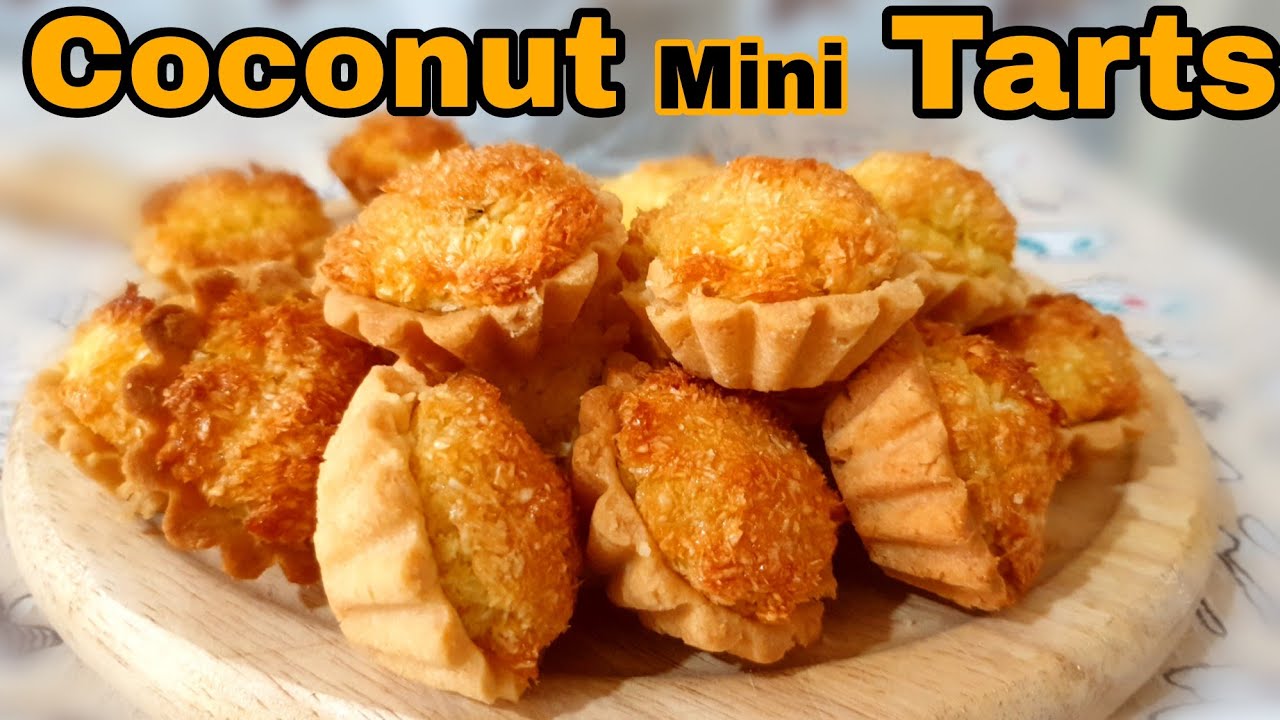 Melt in your mouth COCONUT Mini TARTS - YouTube