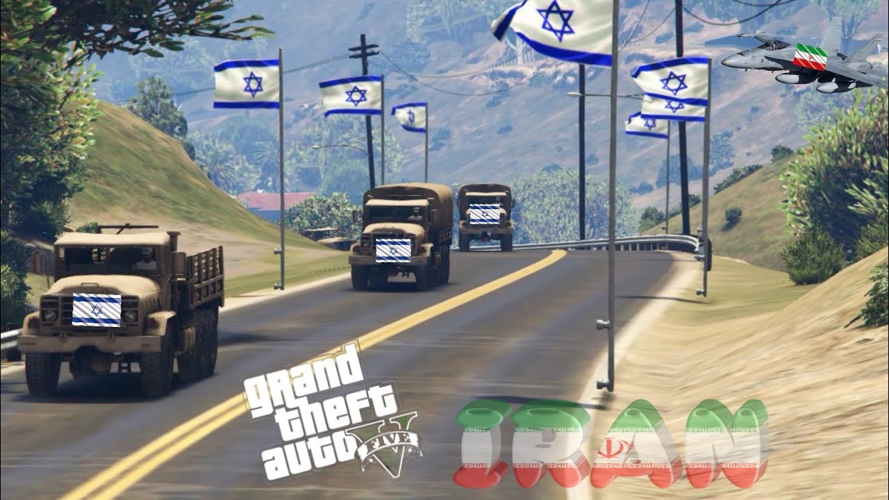 GTA 5: Iran vs Israel Air Tensions Escalate | Fighter Jet Maneuvers ...