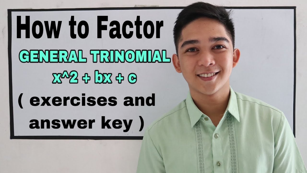 How to Solve General Trinomial in The Form ( x^2+ bx + c ) I Señor ...