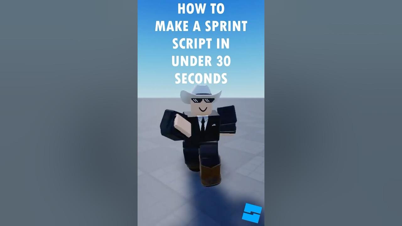 🏃‍♂️ How to make a Sprint Script in UNDER 30 Seconds | Roblox Studio - YouTube