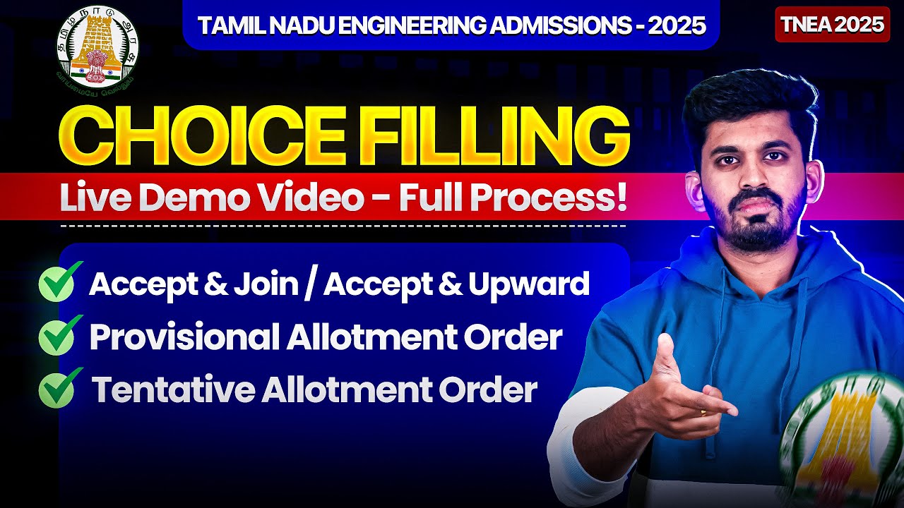TNEA 2025 Choice Filling Live Demo | MUST-SEE Step-by-Step Guide for ...