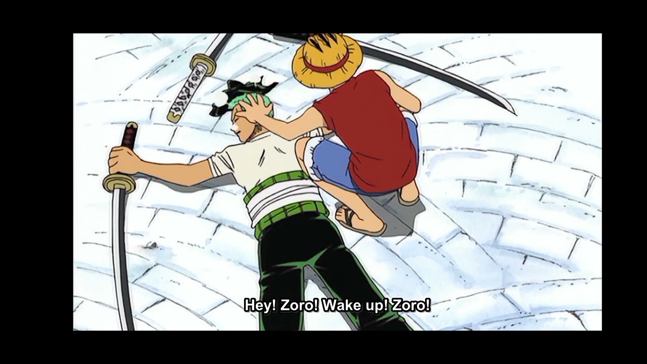 Luffy waking up zoro.. - YouTube