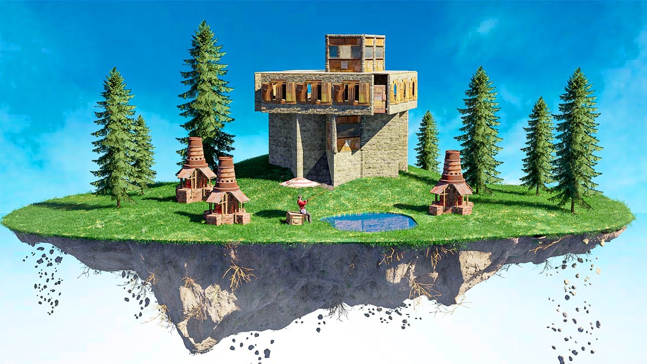 I Built an Insane Sky Base - YouTube