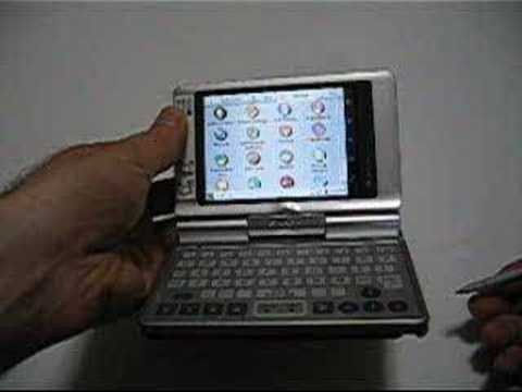 Sharp Zaurus SL-C860 PDA classic vid from the archives - YouTube