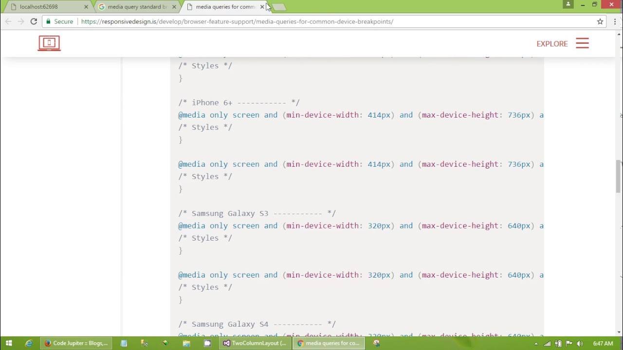 Responsive Two Column Layout - YouTube