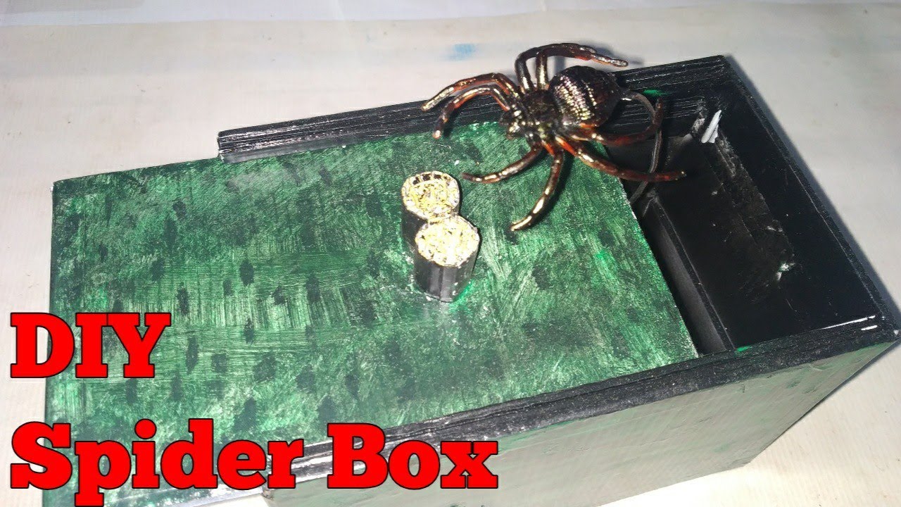 How to Make a Spider Box || Prank box || Rudra DIY Crafts - YouTube