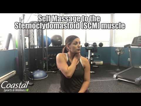 How to Self Massage to the Sternoclydomastoid SCM muscle Coastal Sports ...