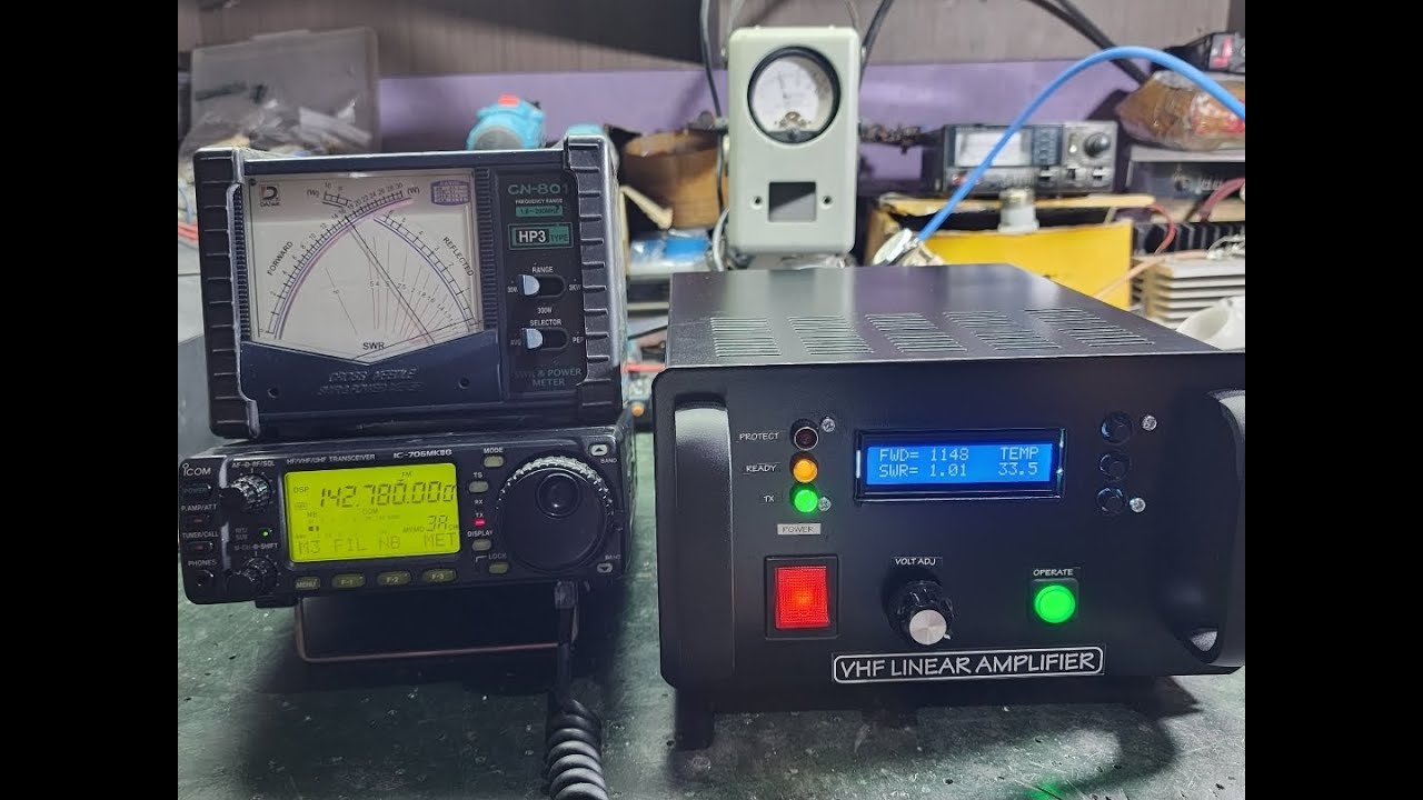 1kw vhf linear amplifier ship to Sukabumi - YouTube