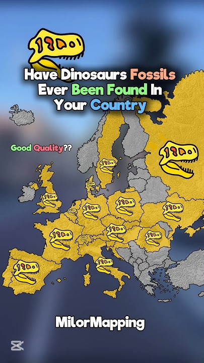 Have Dinosaurs Fossils Ever Been Found On Your Country #map #europe # ...