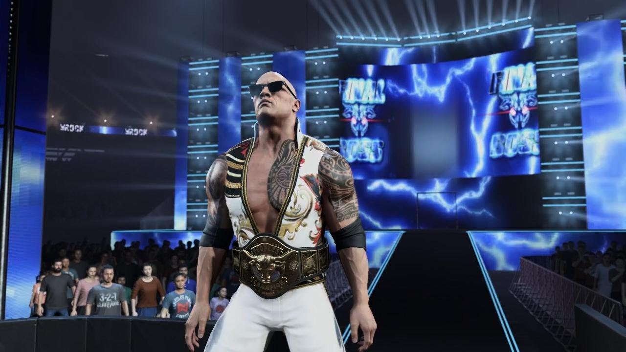 WWE 2K25 THE Rock VS The Undertake2025 - YouTube