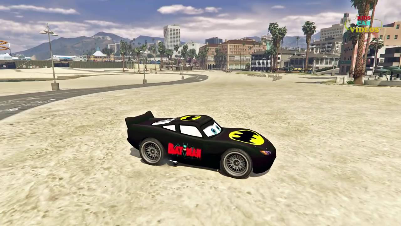 Shark VS Batman Disney Cars Mcqueen | Batman Disney Car Videos For ...