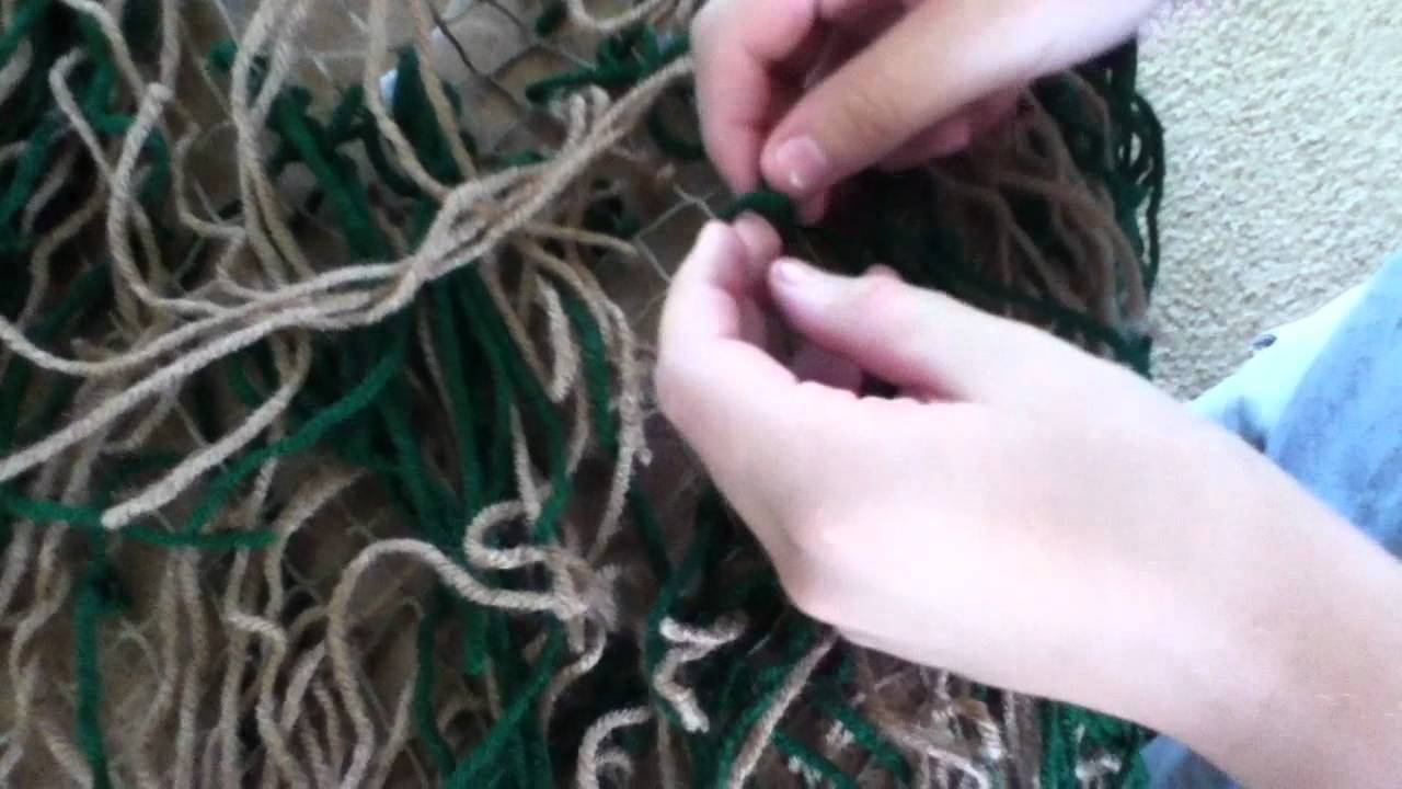 How to make a Homemade Ghillie suit - YouTube