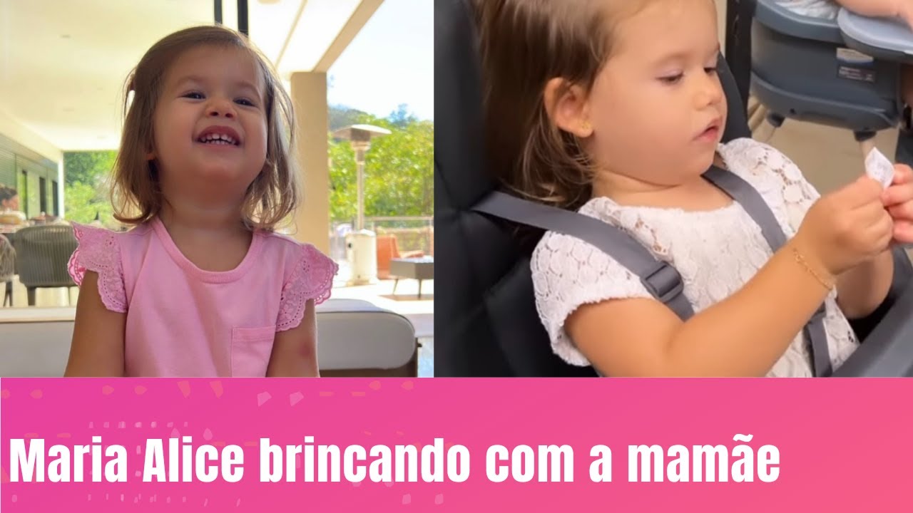 Maria Alice brincando 👏 - YouTube