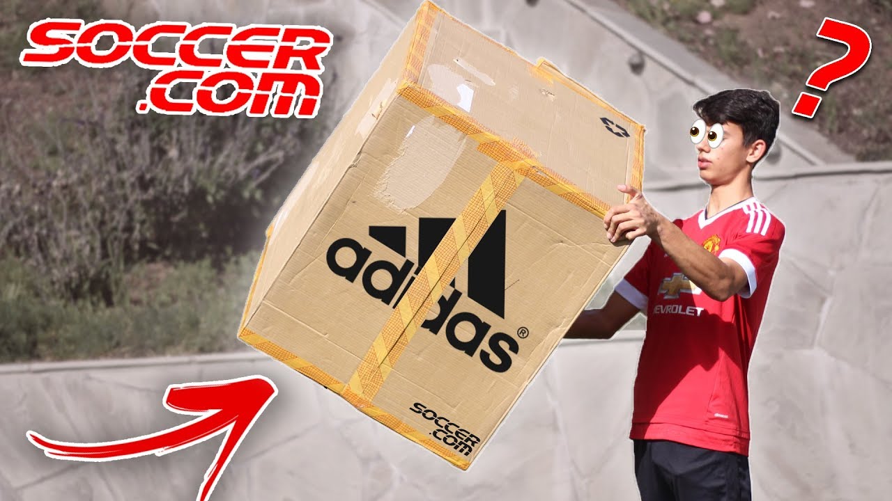 SOCCER COM and ADIDAS SENT ME A JUMBO PACKAGE!!! *UNBOXING AND TEST ...