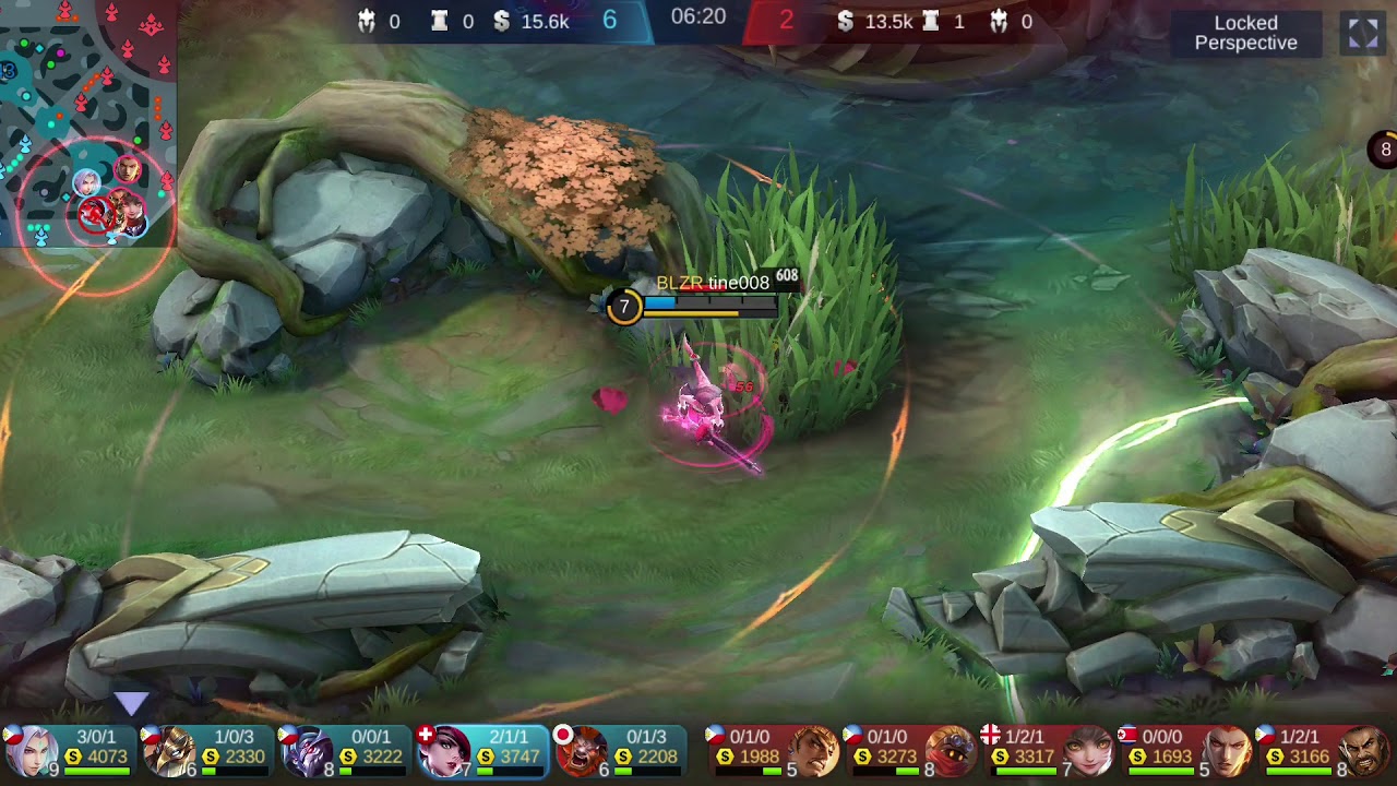 Lesley god! (Pro Lesley player tine008) how to control Gold Lane - YouTube