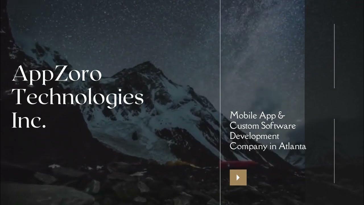 Mobile App & Custom Software Development Company in Atlanta | AppZoro Technologies - YouTube
