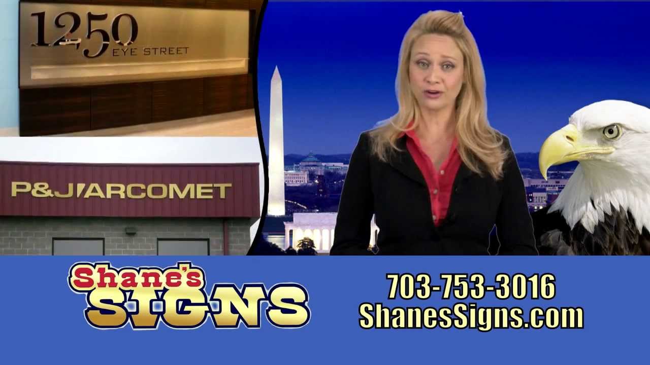 Interior Signs Washington DC - Shane's Signs - YouTube