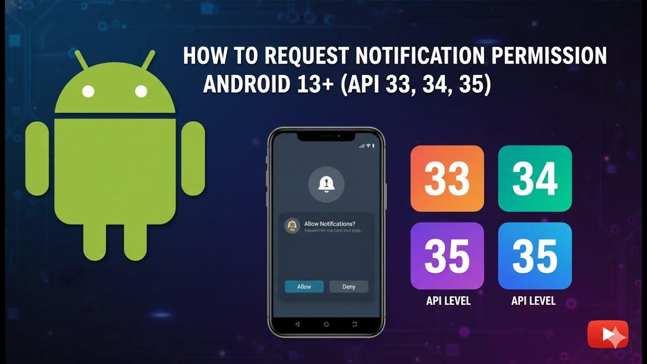 how to request notification permission in Android Android 13 or above ...