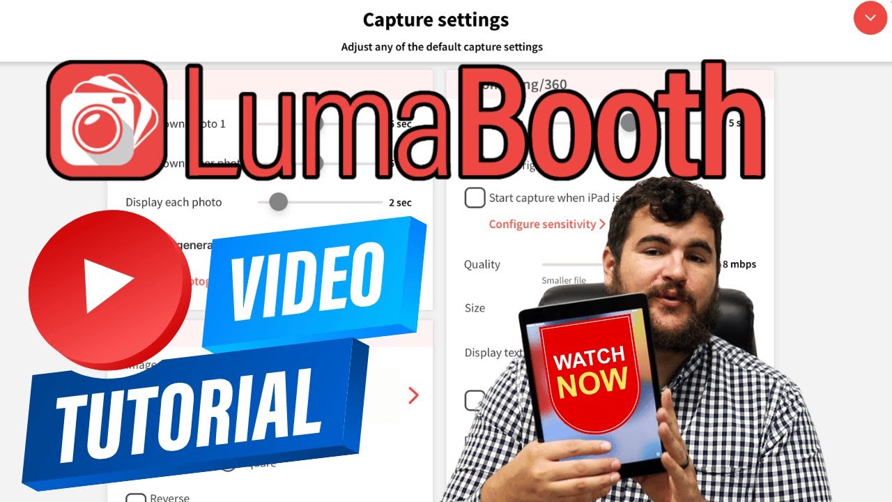 LumaBooth App Tutorial - iPad Photo Booth software - YouTube