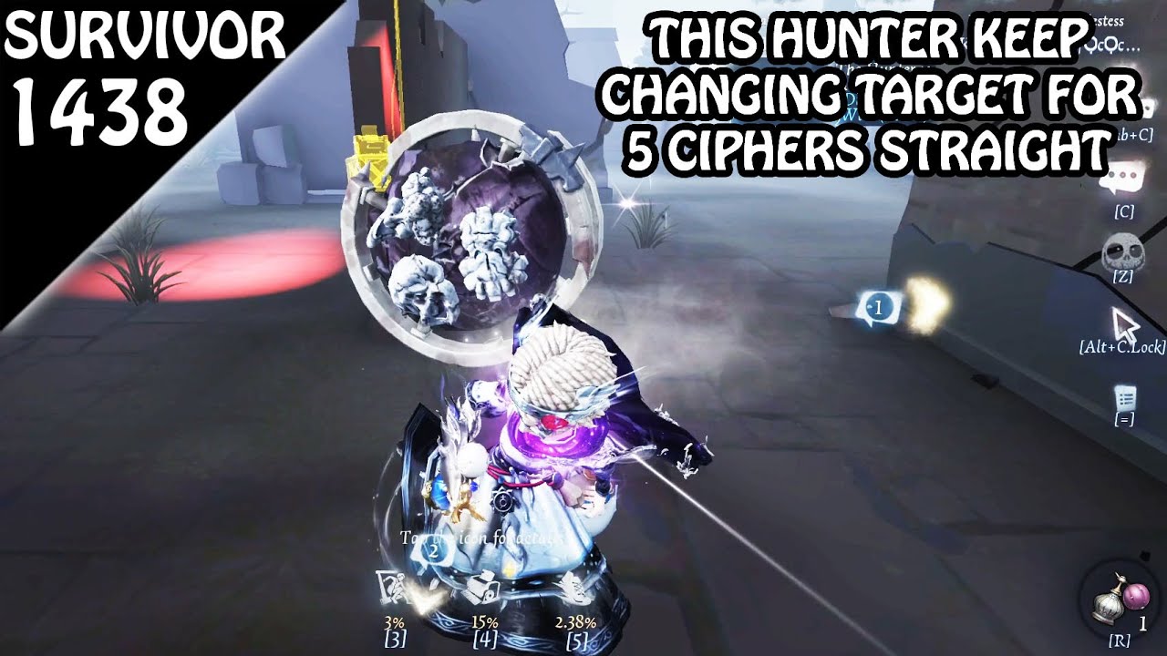 5 Ciphers of Hunter keep changing target - Survivor Rank #1438 (Identity v) - YouTube