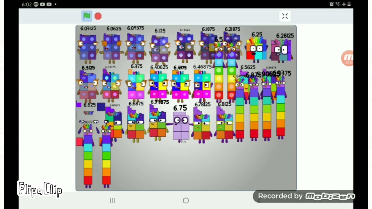 Numberblock band thirty- seconds 6.03125 - 7 - YouTube