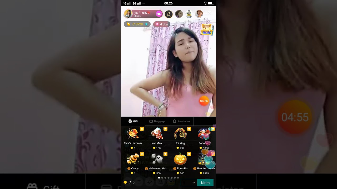 Bigo live pamer belahan - YouTube
