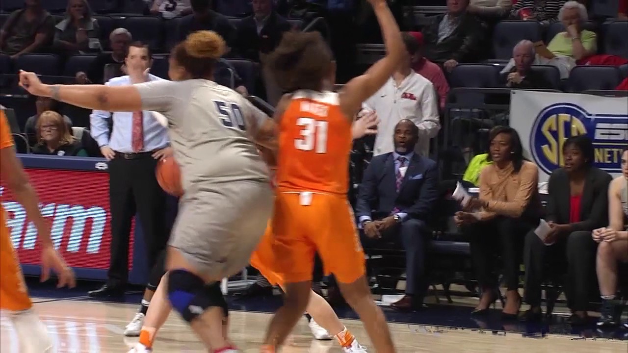 Ole Miss WBB defeats Tennessee 67-62 (01-12-17) - YouTube