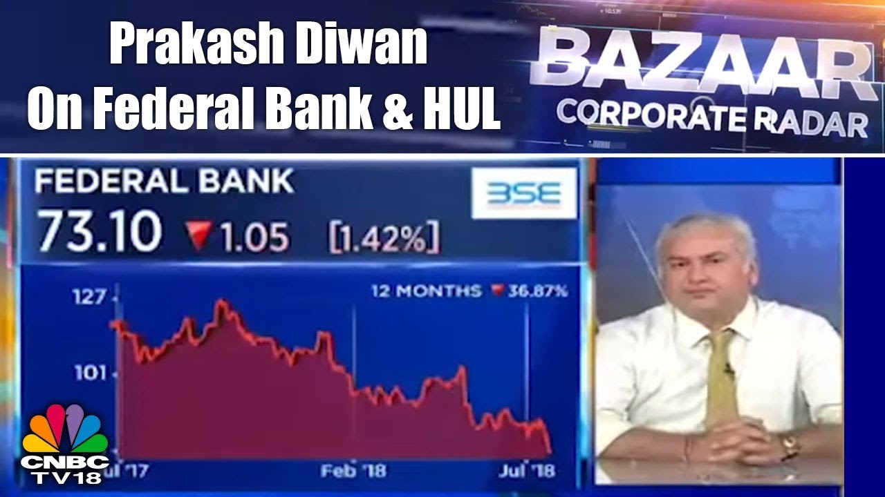 Prakash Diwan On Federal Bank & HUL | Bazaar Open Echange (Part 1 ...