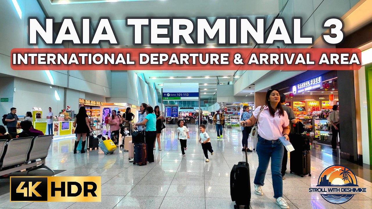 NAIA Terminal 3 Walkthrough ️ | International Arrivals & Departure ...