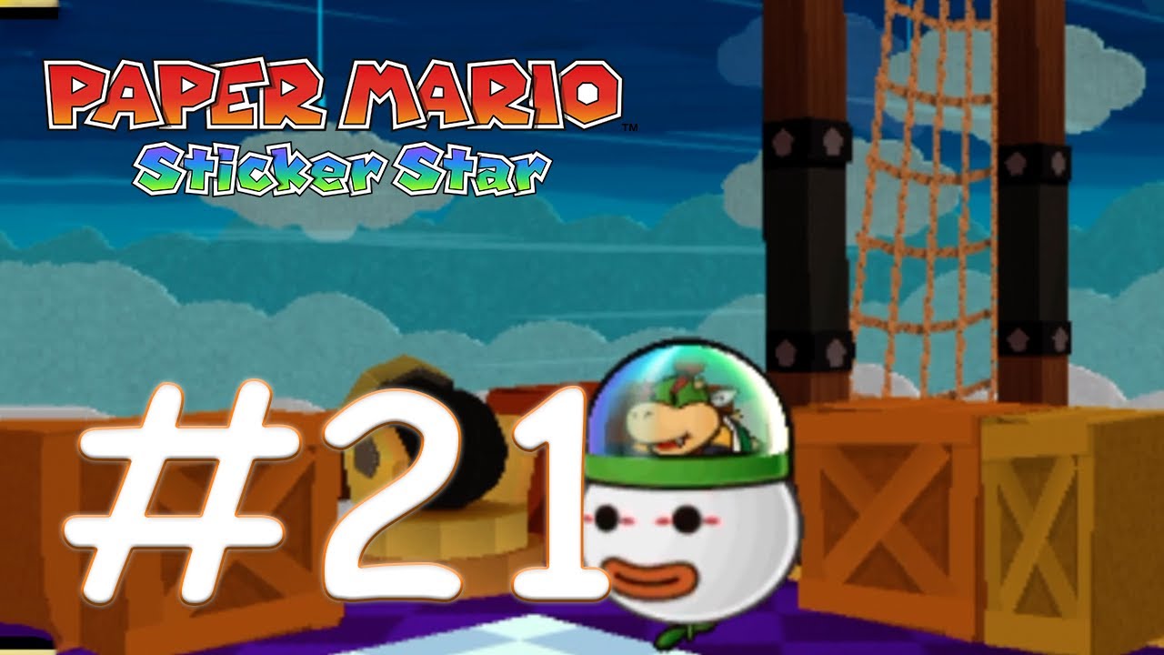 BOWSER JUNIOR - PAPER MARIO STICKER STAR E21 - YouTube