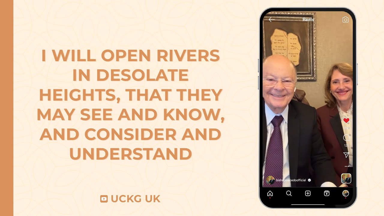 I Will Open Rivers in Desolate Heights, That They May See and Know, And ...