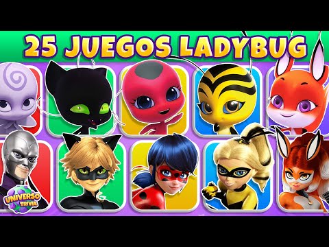 25 Desafíos MIRACULOUS LADYBUG 🐞 Juegos de Ladybug para Poner a Prueba tus Habilidades