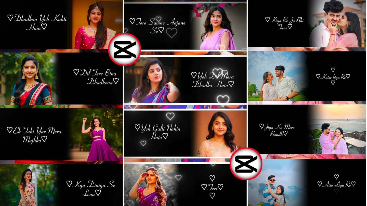 New Trending Multiple Photo Scrolling Lyrics Video Editing | scrolling ...