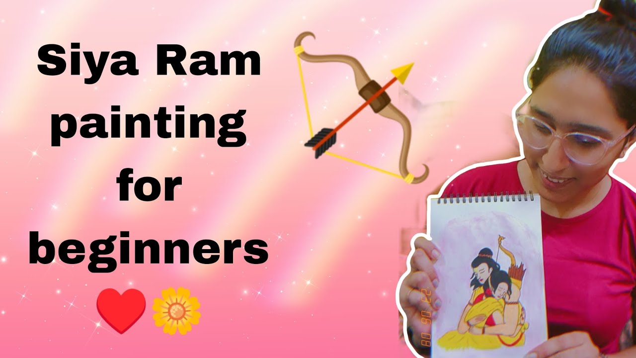 Shree Ram-Sita painting | Easy to draw painting for beginners | Siya ...