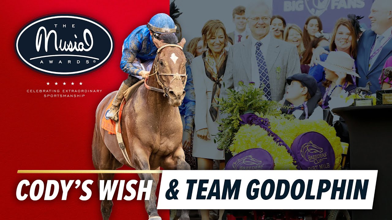 Cody's Wish & Team Godolphin - 2023 Musial Awards - YouTube