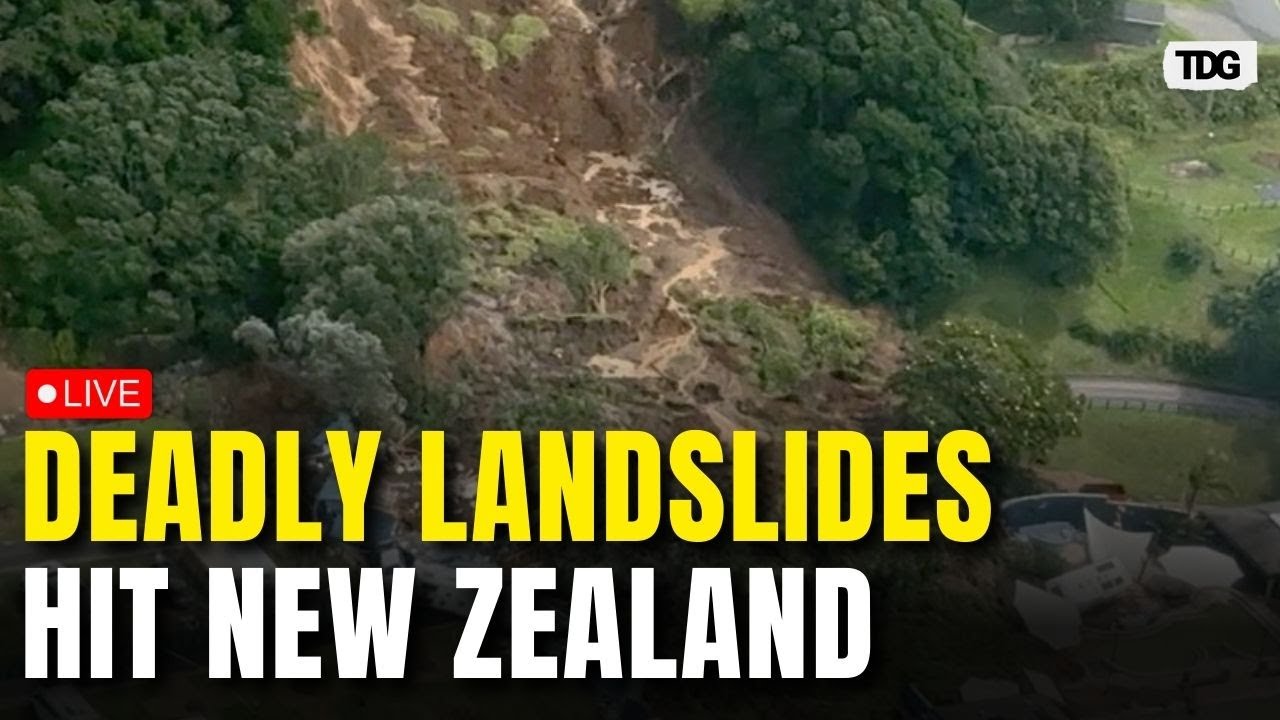 New Zealand Landslide LIVE: Aerial Video Shows Dramatic Landslide at ...