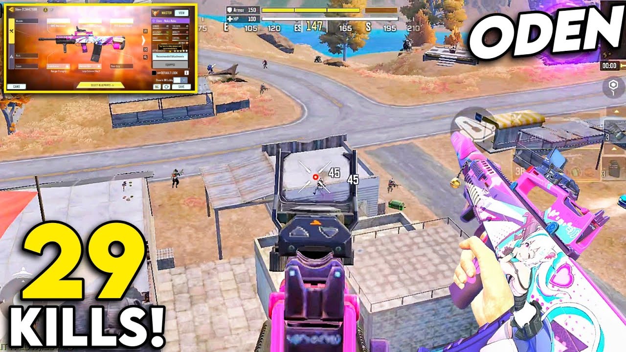29 KILLS WITH NO RECOIL + HIGH DAMAGE ODEN BUILD 🔥| BEST ODEN GUNSMITH ...
