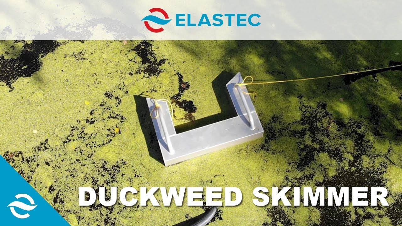 Duckweed Skimmer - Elastec Duck 50 Weir Skimmer - YouTube