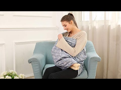 Car seat Canopy Nursing Cover - Multi use Baby Stroller carseat Cover, Breastfeeding Nursing Covers