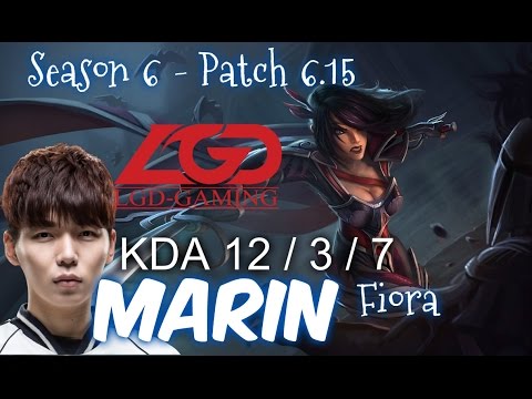 LGD MaRin FIORA vs RIVEN TOP - Patch 6.15 KR Ranked | League of Legends - YouTube