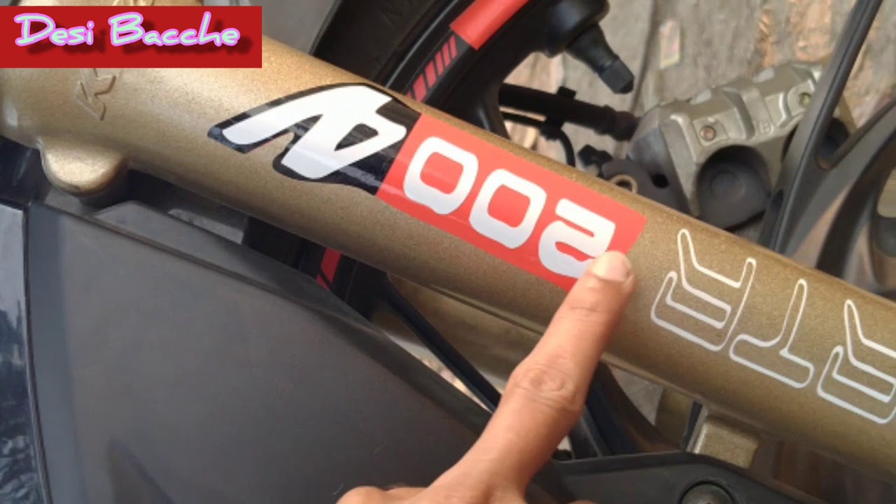 Apache rtr 200 4v modify in just rupees 400 .. - YouTube