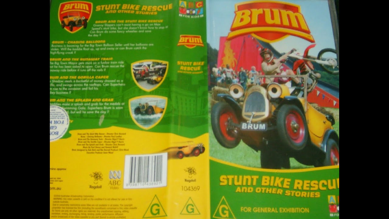 Brum Stunt Bike Rescue & The Other Stories Australian VHS - YouTube