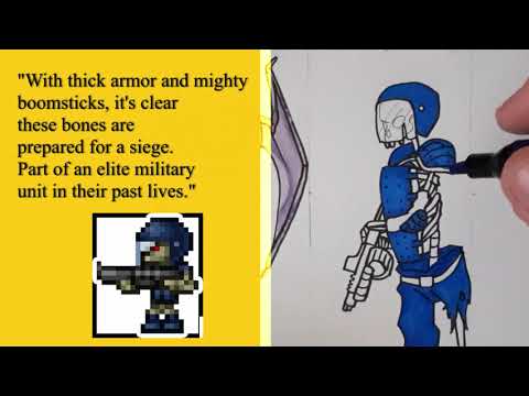 Terraria DRAWING - Tactical Skeleton - YouTube