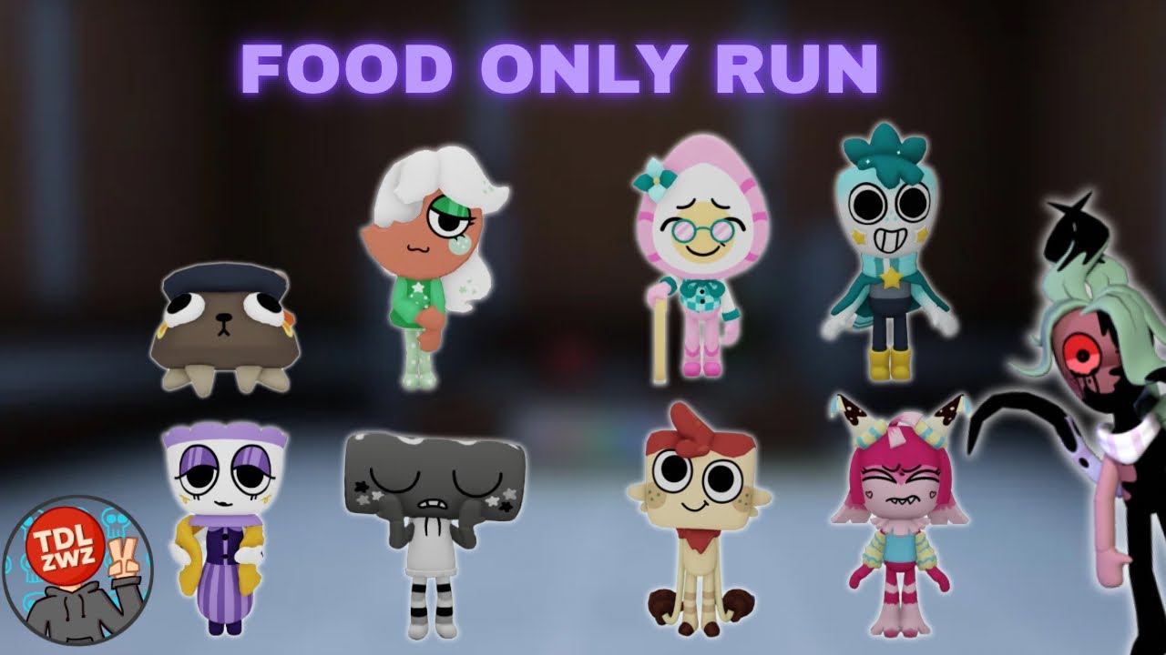 FOOD ONLY RUN 15+ DANDY`S WORLD - YouTube